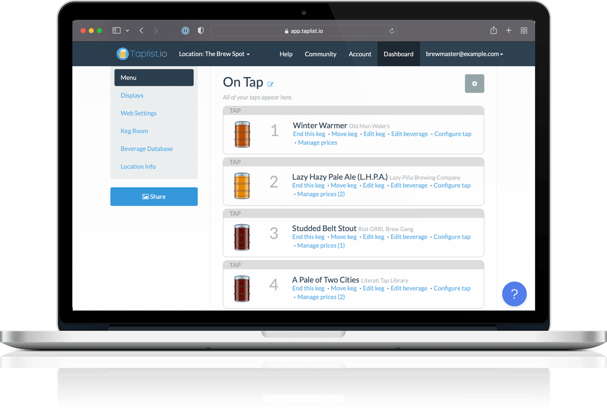 Instant digital beer and beverage menus for TV, Print, Web, and QR, by ...